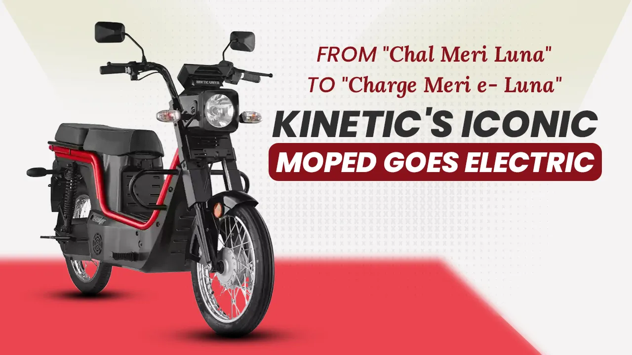 Kinetic to Relaunch Iconic Luna Moped in Electric Avatar Next Month