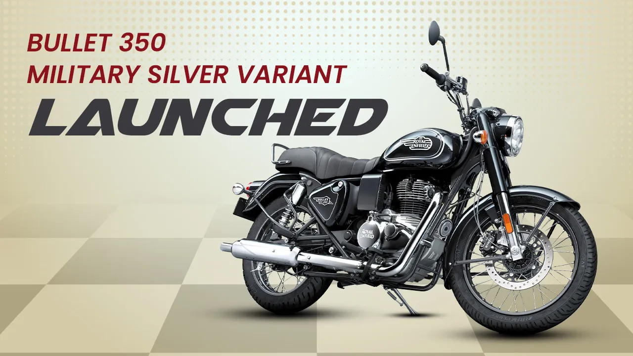 Royal Enfield Bullet 350 Military Silver Variant With Pinstripes ...