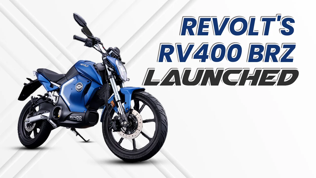 Revolt RV400 BRZ Launched at Rs. 1.38 Lakh - New Affordable Electric Bike Offering