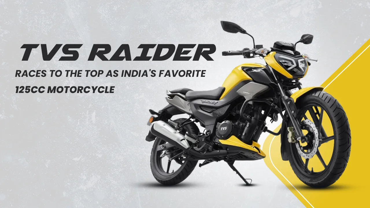 TVS Raider 125 Outsells Apache Range - Becomes Bestselling TVS Bike ...