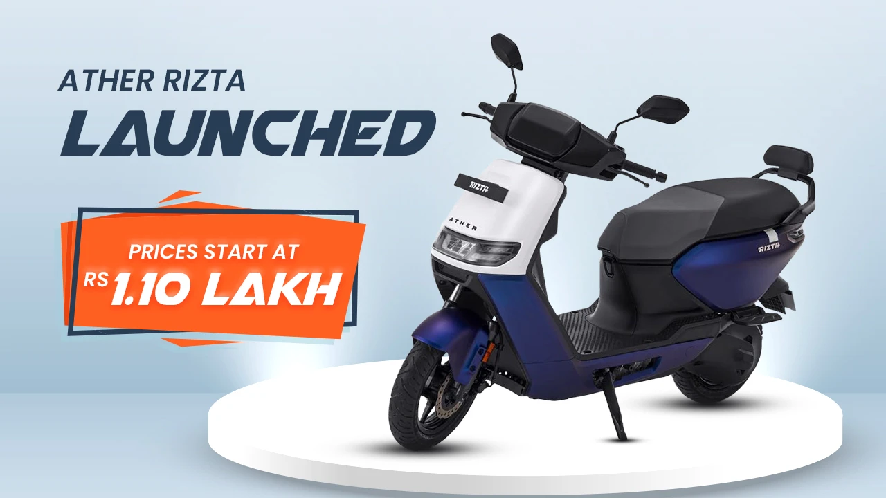 Ather Rizta Launched In India, Prices Start At Rs 1.10 Lakh