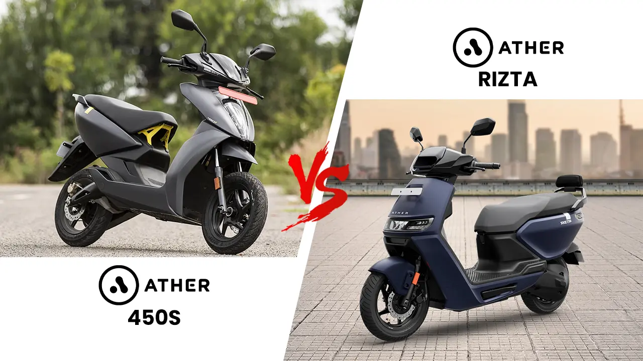 Ather Rizta vs Ather 450S: Battle of the Ather electric scooters!