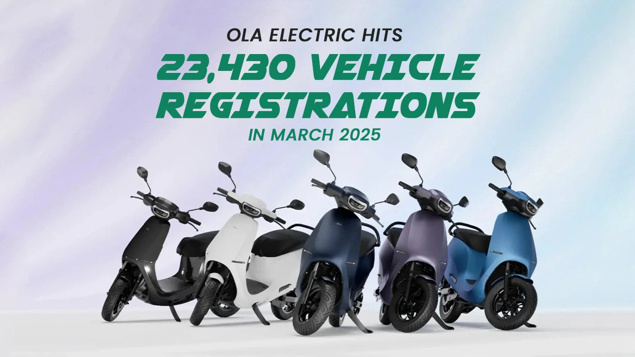 Ola Electric Maintains #1 Position in India's E2W Market with 23,430 ...