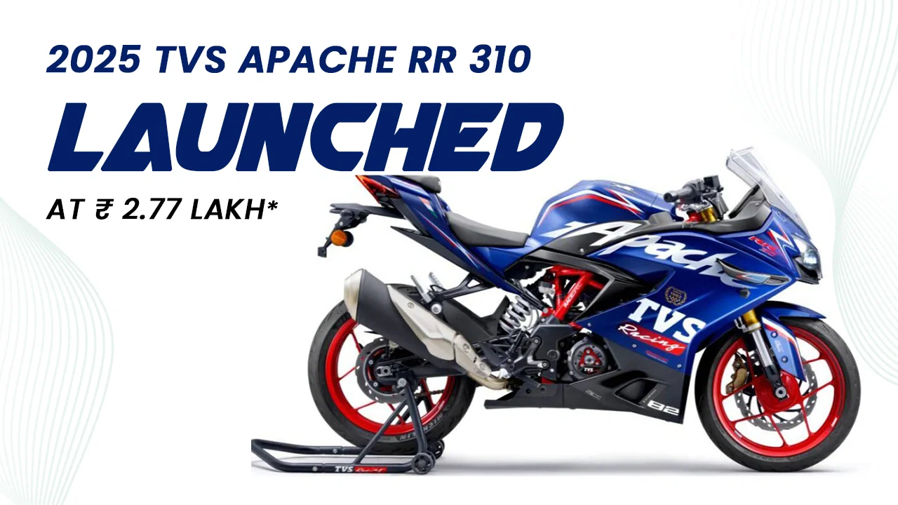 2025 TVS Apache RR 310 Launched in India – Price, Specs, Features & Racing Kits