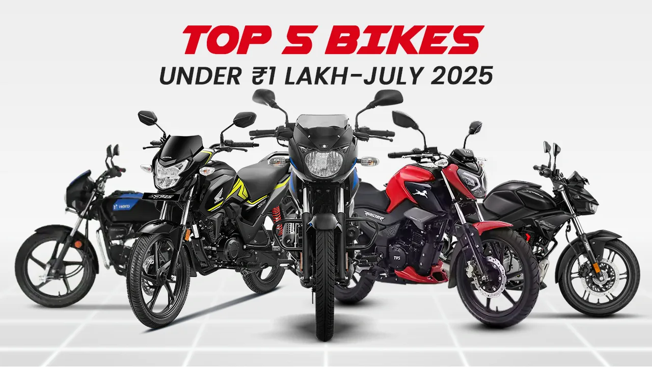 Top 5 Bikes Under ₹1 Lakh – July 2025 Update