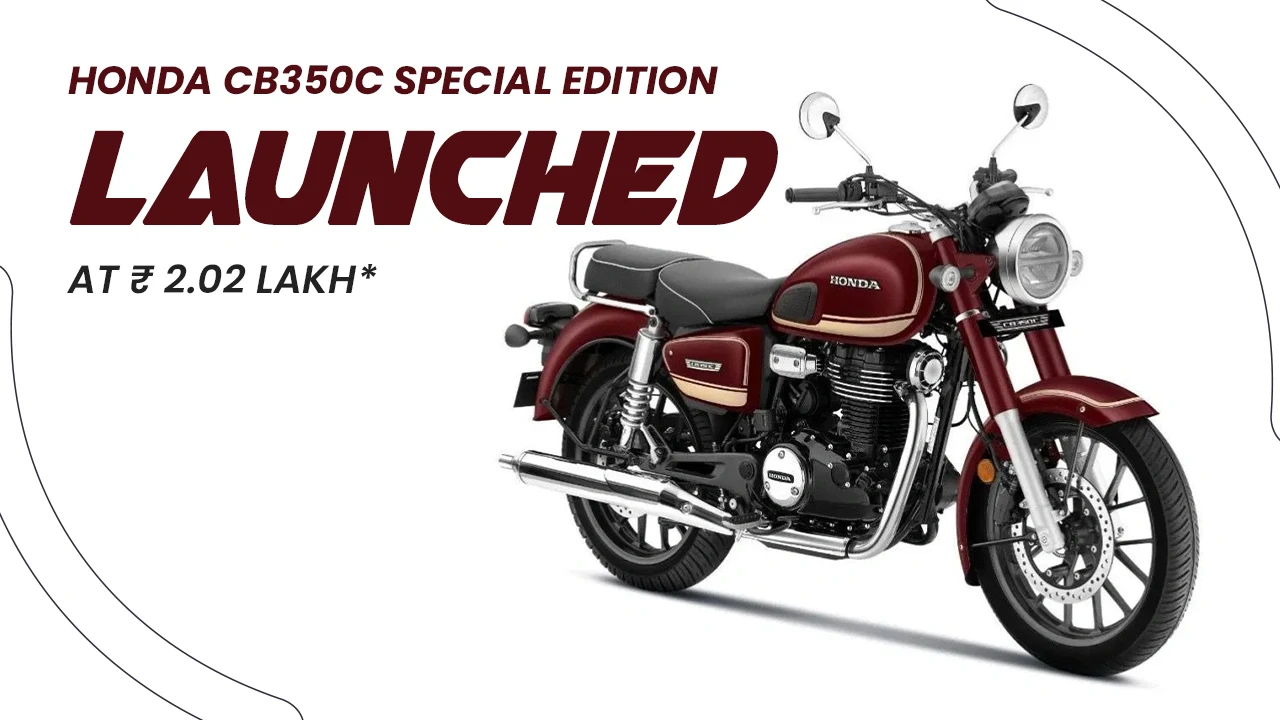 Honda CB350C Special Edition Launched — 350cc Retro Cruiser