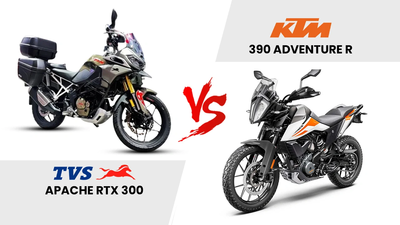 TVS Apache RTX 300 vs KTM 390 Adventure R — 2025 ADV Face-off