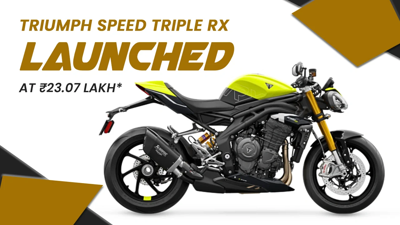 Triumph Speed Triple RX India launch – ₹23.07 lakh teaser