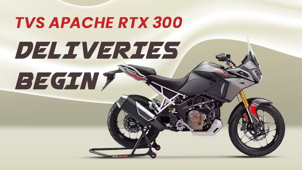 TVS Apache RTX 300 deliveries start — new adventure 300cc bike