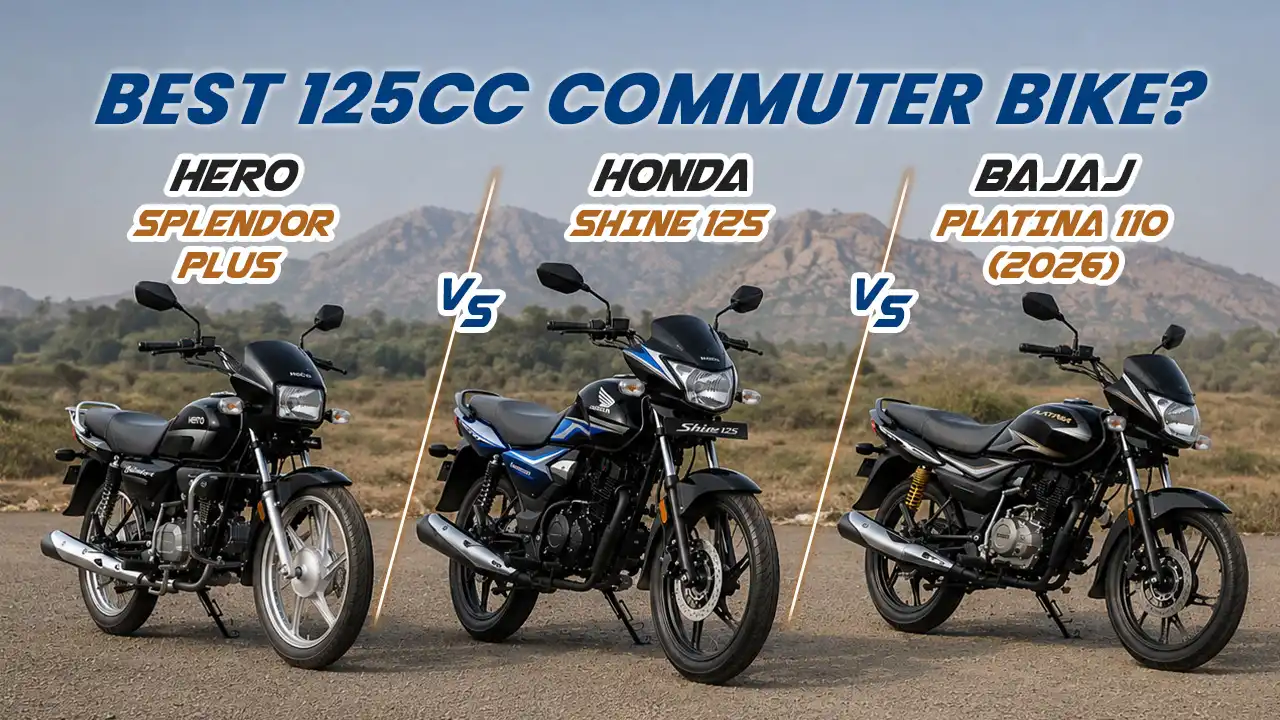 Honda Shine 125 vs Hero Splendor Plus vs Bajaj Platina 110 (2026 ...